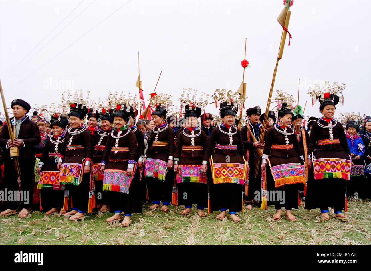 (FILE) A view of the Jinji dance in Qiandongnan, Guizhou Province ...