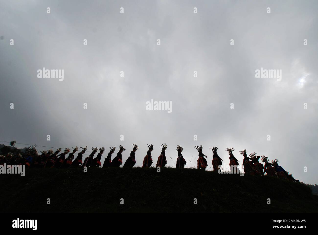 (FILE) A view of the Jinji dance in Qiandongnan, Guizhou Province ...