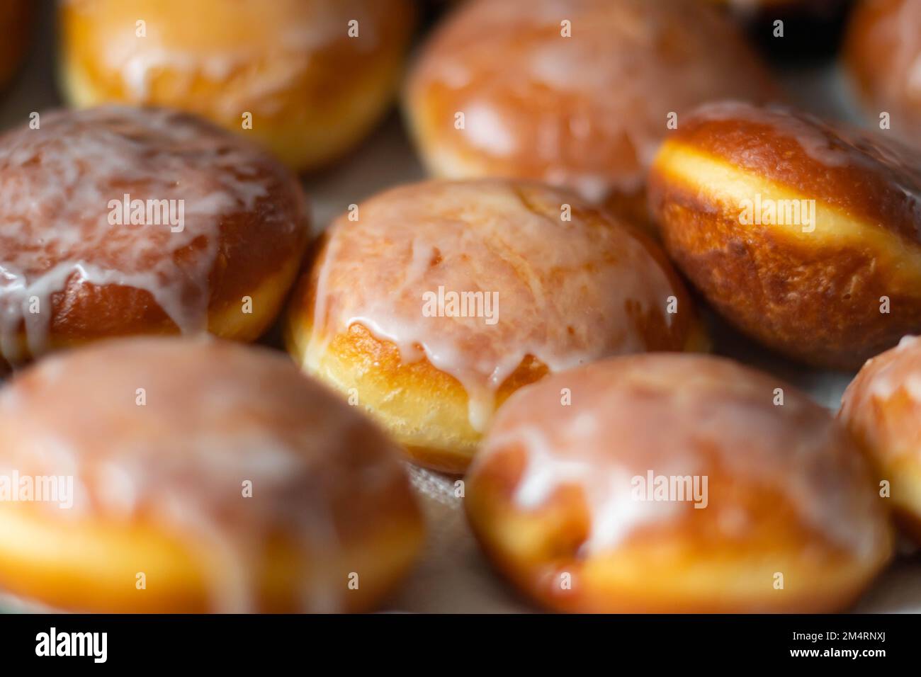 Home made donuts cooking kitchen food junk, sweets copy space food ...