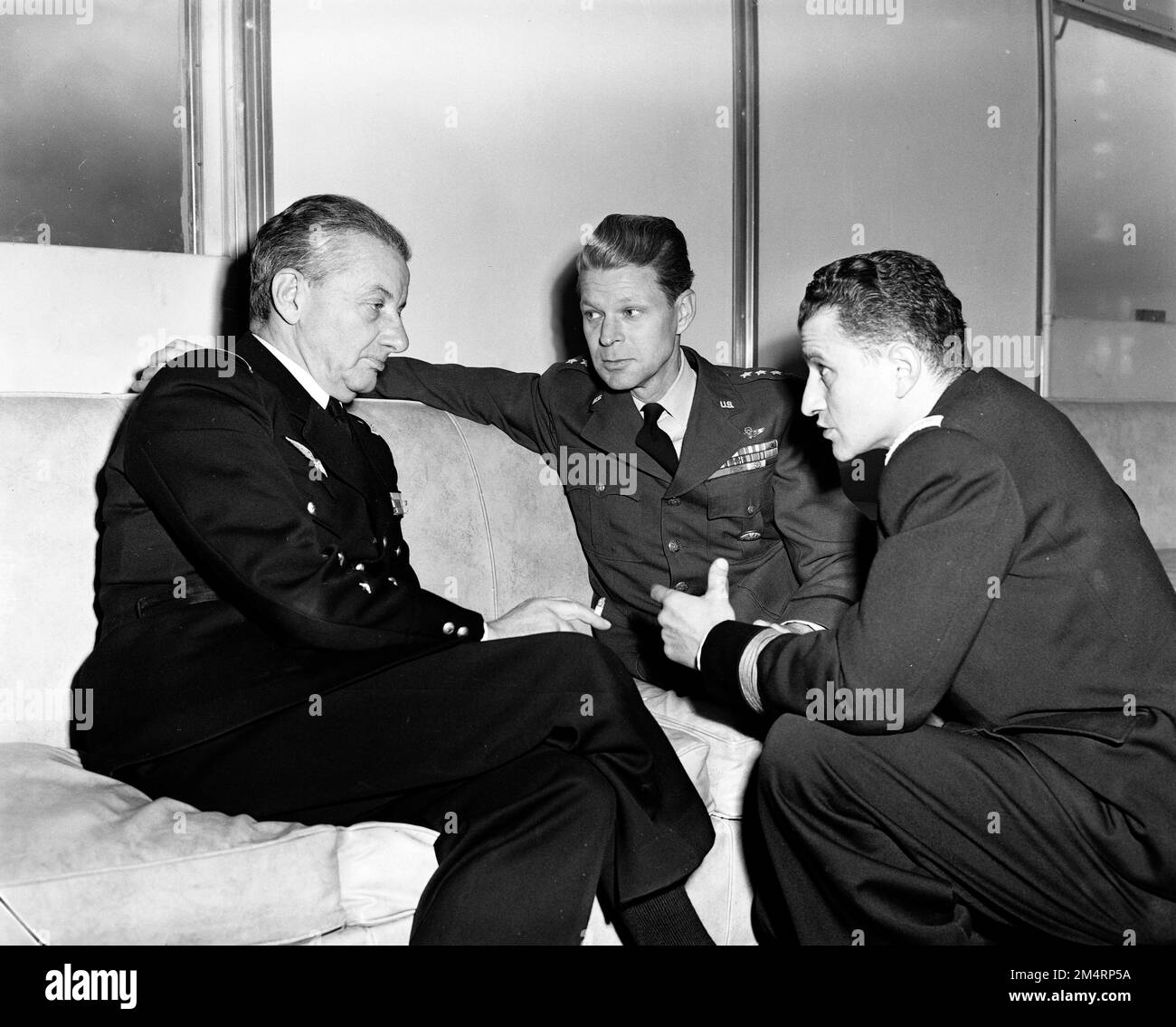 Gen. Charles Lecheres, Chief of Staff, French Air Force, Gen. Lauris ...