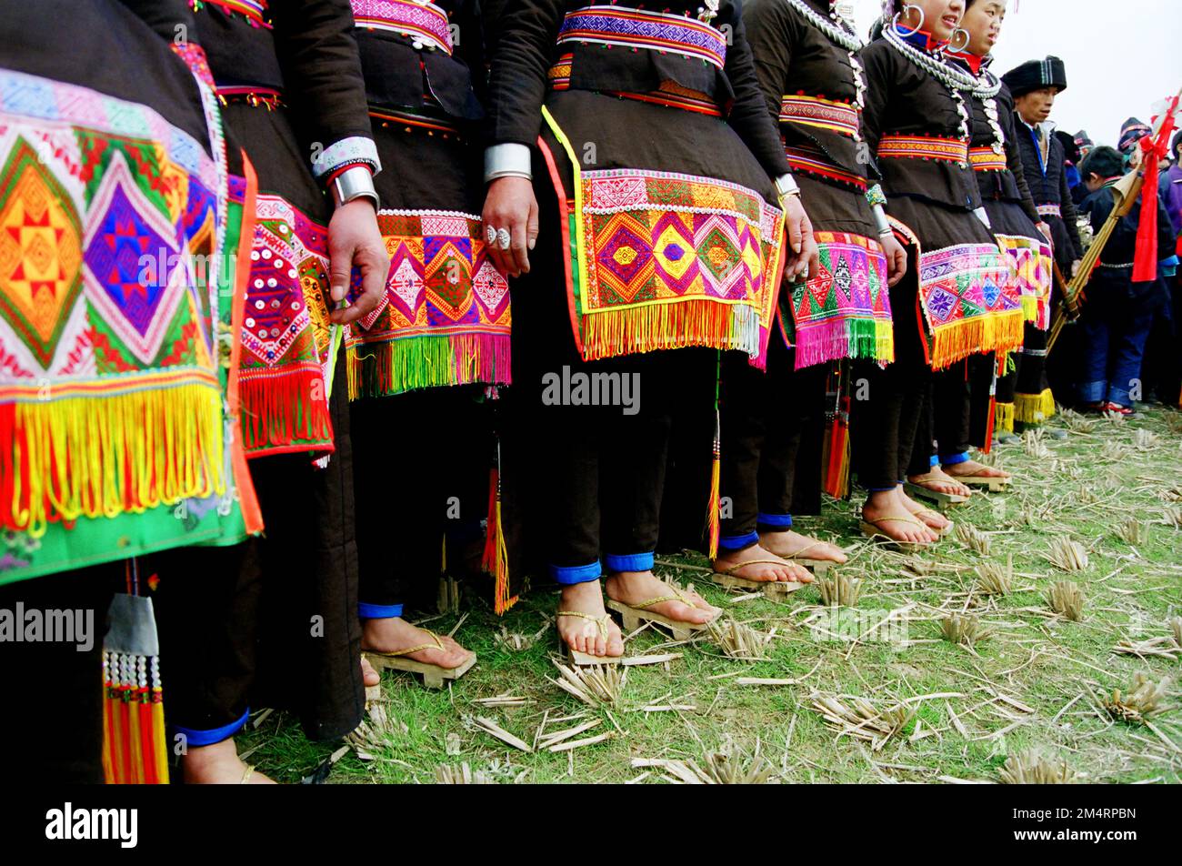 (FILE) A view of the Jinji dance in Qiandongnan, Guizhou Province ...