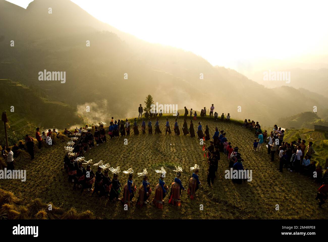(FILE) A view of the Jinji dance in Qiandongnan, Guizhou Province ...