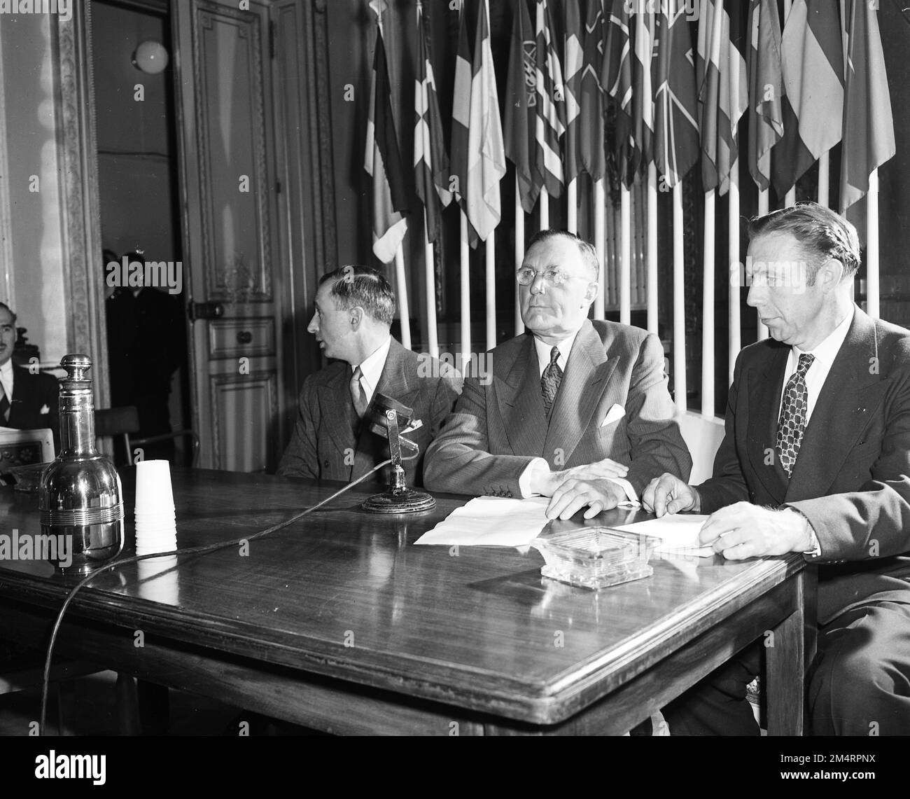 Ambassador M. Katz with Charles Wilson and Andrew Birding, April 30 ...