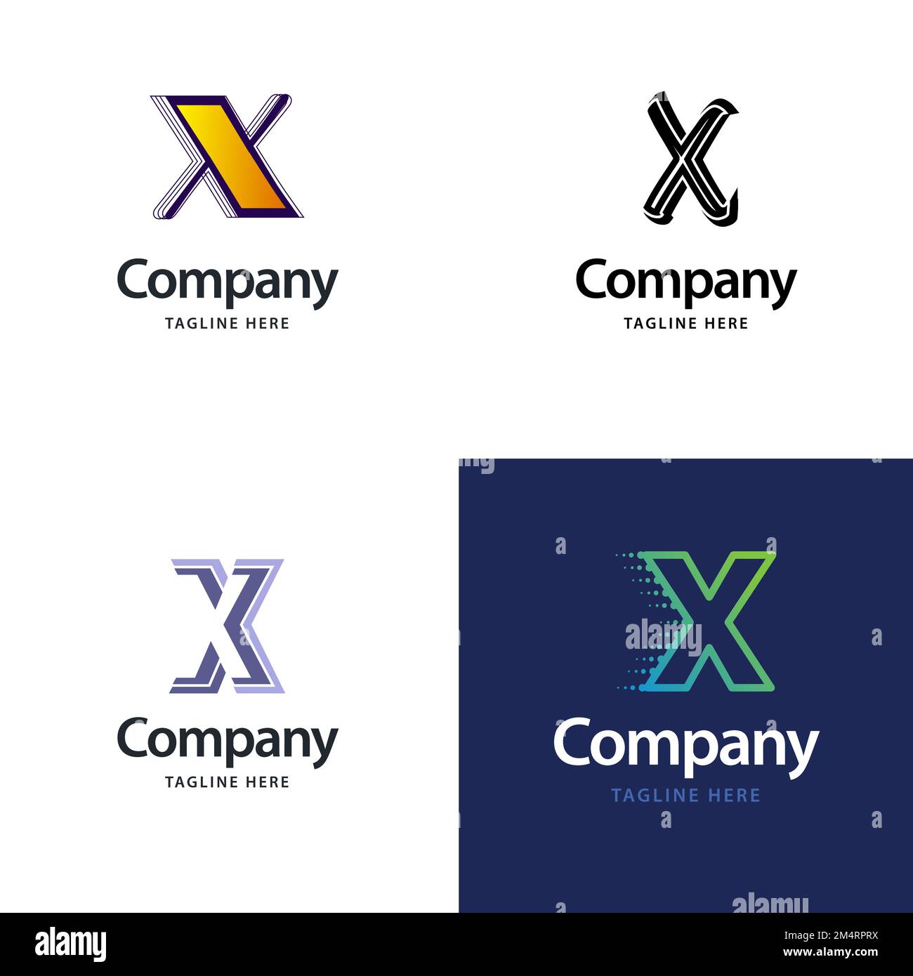 X logos vector vectors hi-res stock photography and images - Alamy