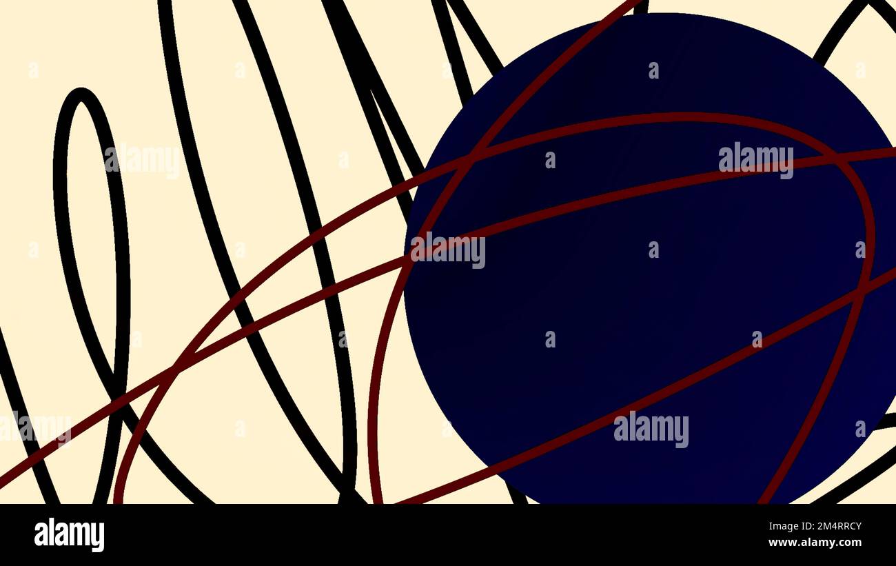 Animation With Moving Lines And Circle To Insert Motion Beautiful Background With 3d Animation