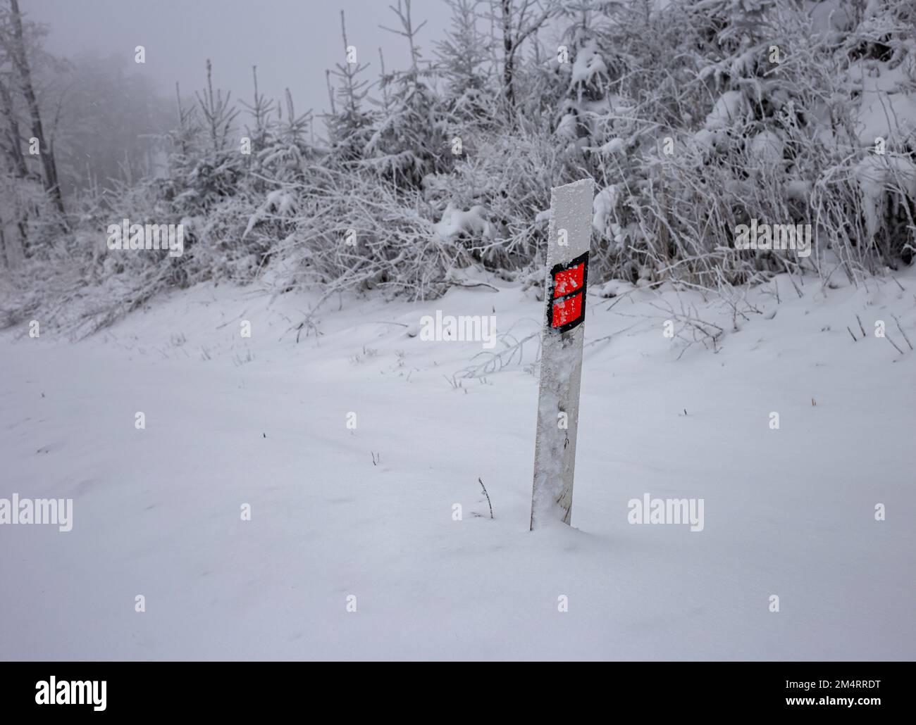 Plastic boundary flag hi-res stock photography and images - Alamy