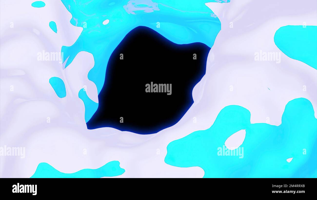 Moving abstract liquid with wavy ripples. Design. Flow of rotating 3d ...