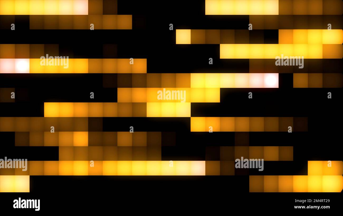 Gray and yellow background. Motion . Bright animation with pixels that ...