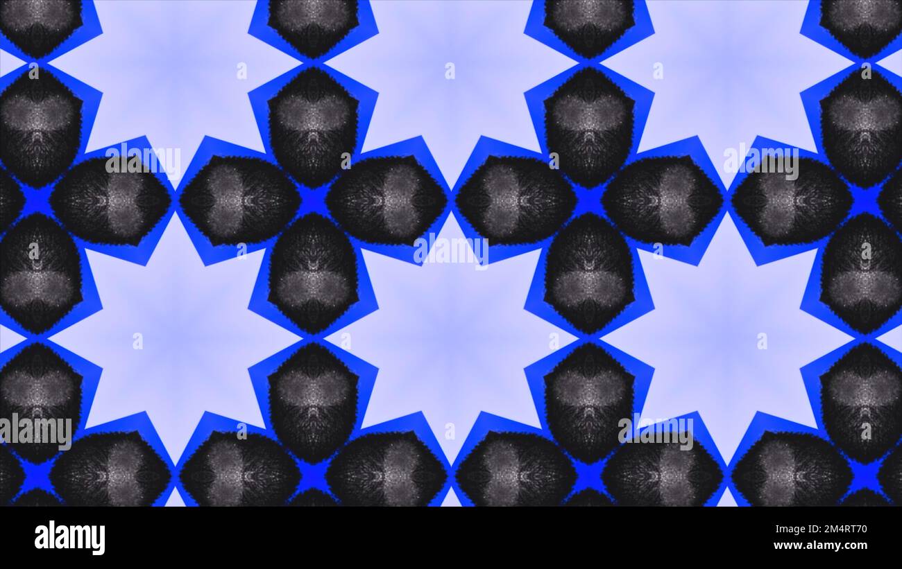Kaleidoscope patterns. Motion.Different geometric shapes of different ...
