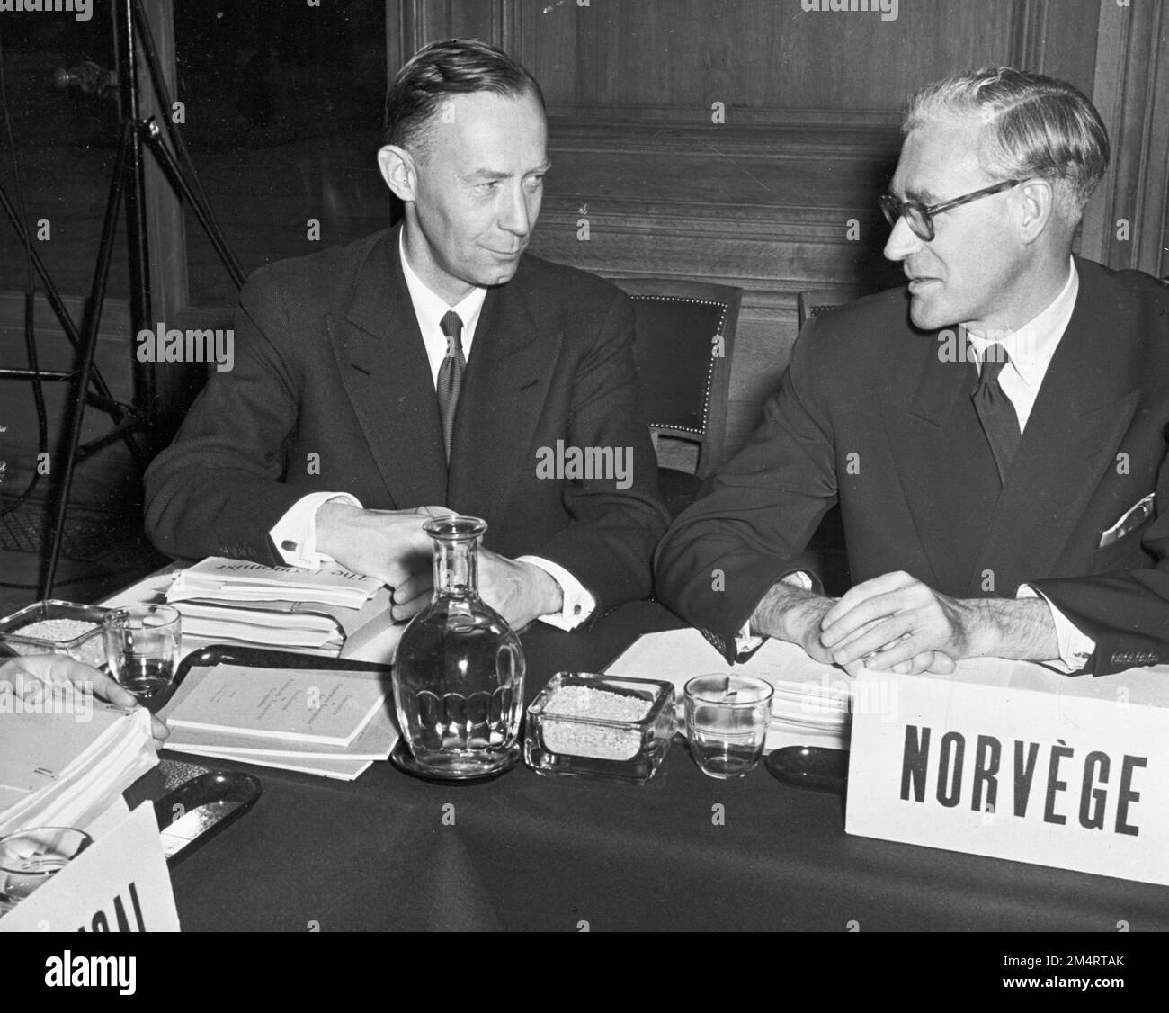 The OEEC Council Meets in Paris. Photographs of Marshall Plan Programs ...