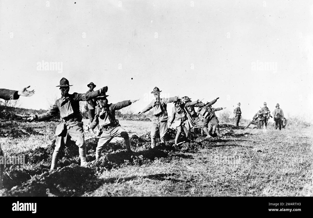 US Participation in World War I, French Battlefields. Photographs of ...