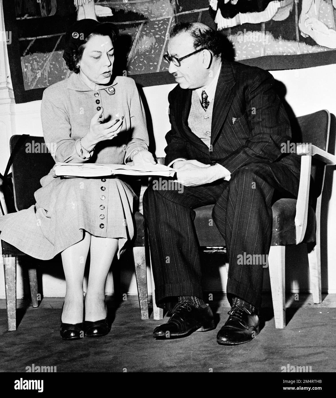 UNESCO Conference - Paris Nov 12, 1952. Photographs of Marshall Plan ...