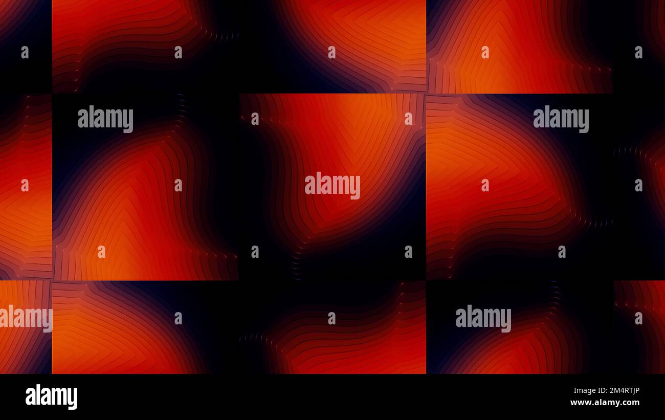 Red and purple patterns. Motion.Large floating lines on squares ...