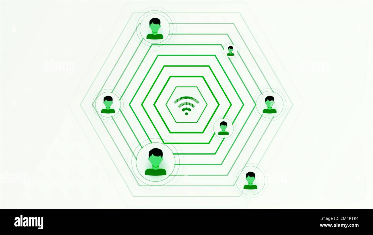 Wi fi animation icon in hi-res stock photography and images - Alamy