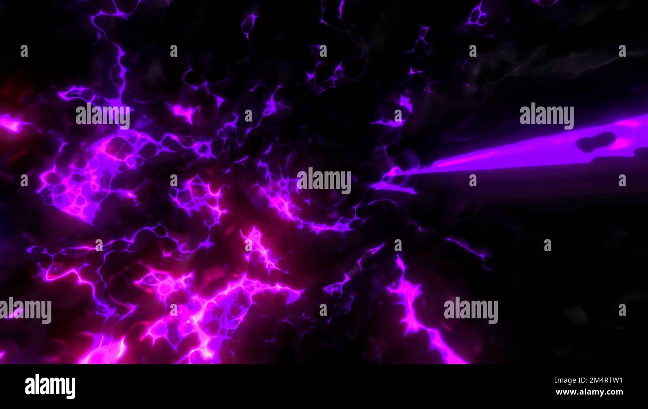 Purple clouds in animation. Motion.A bright sky made in abtraction that ...