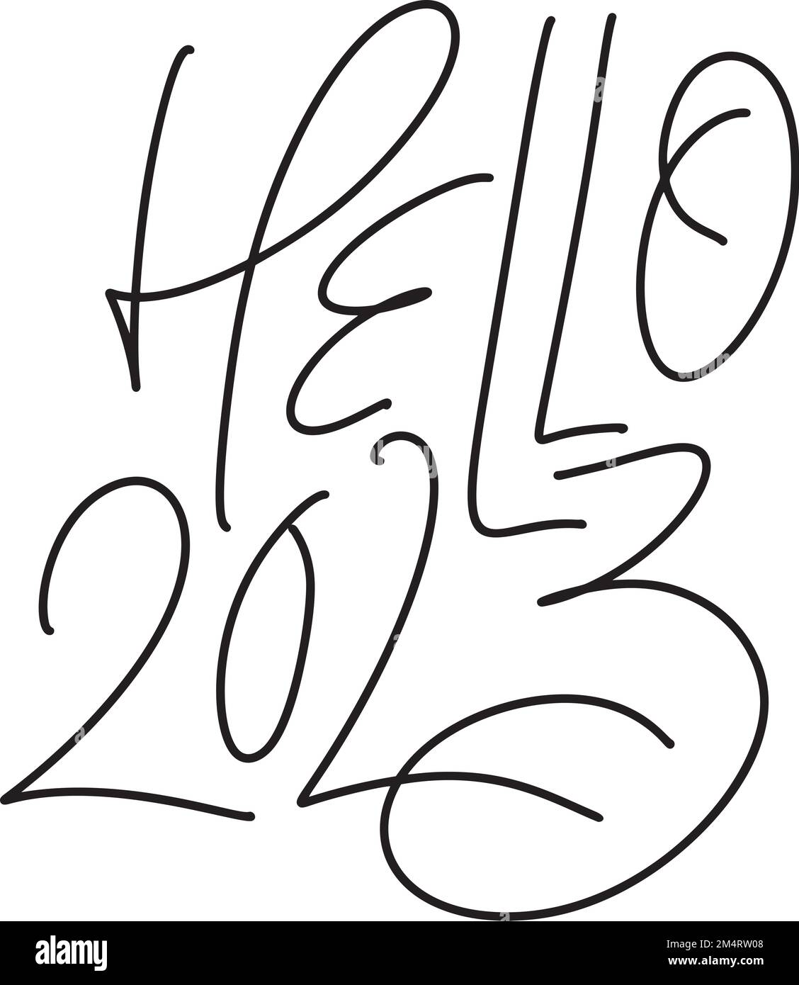 Hello 2023 Stock Vector Images - Alamy