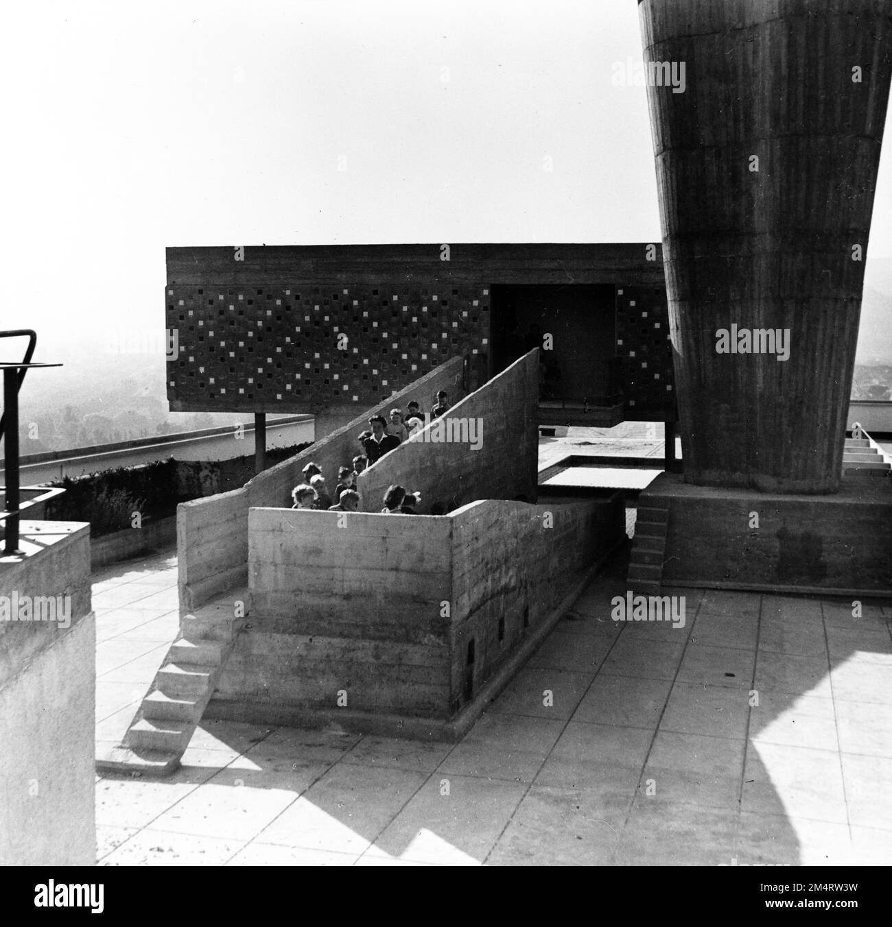 Corbusier Building. Photographs of Marshall Plan Programs, Exhibits ...