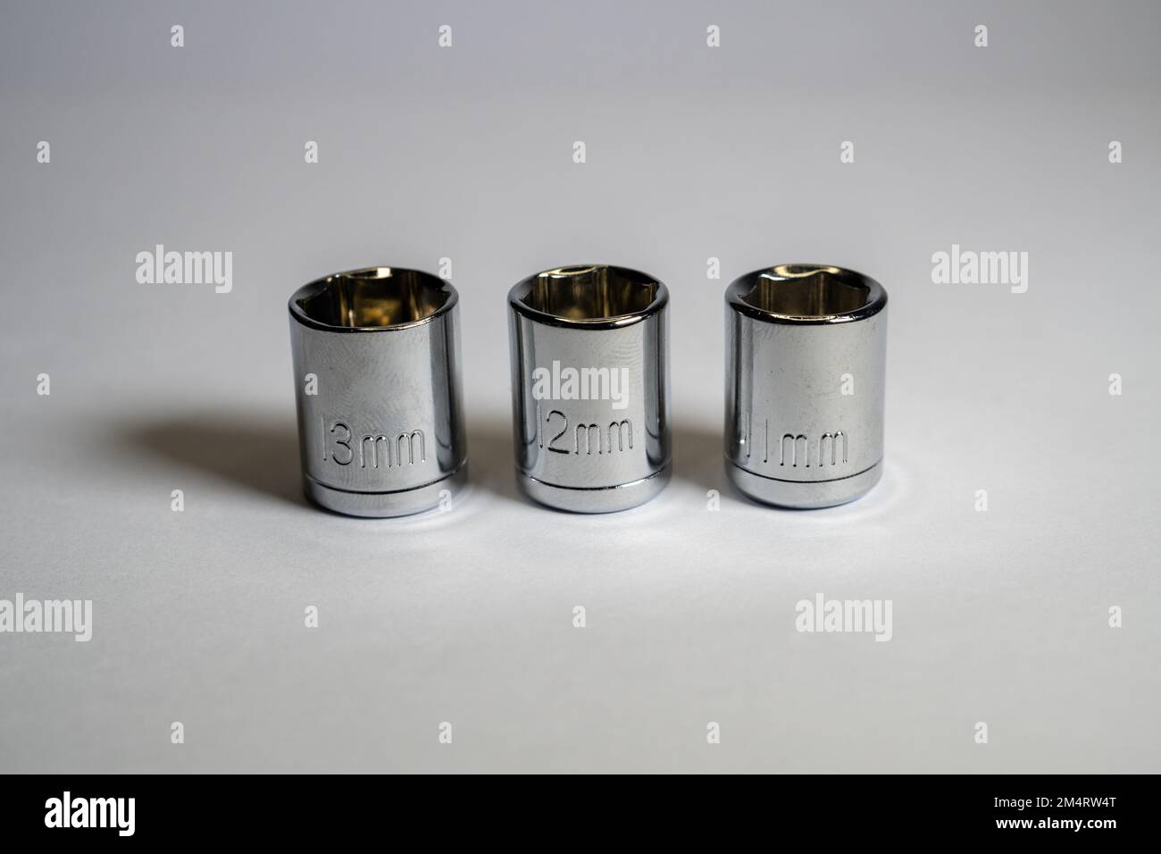 Wrenches with sizes 11mm, 12mm and 13mm. Wrenches of various sizes on ...