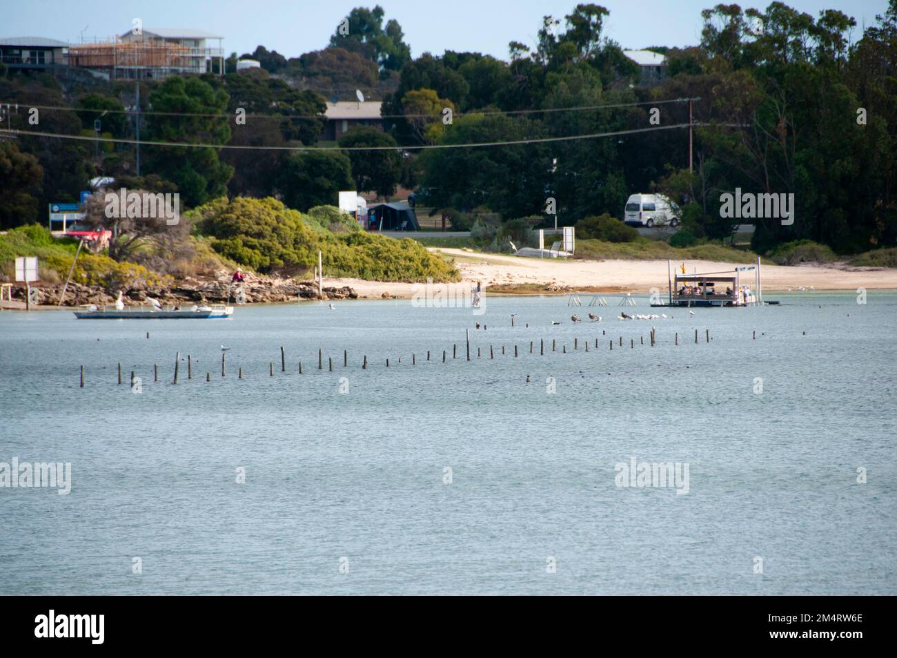 Oyster Traps - Coffin Bay - Australia Stock Photo - Alamy