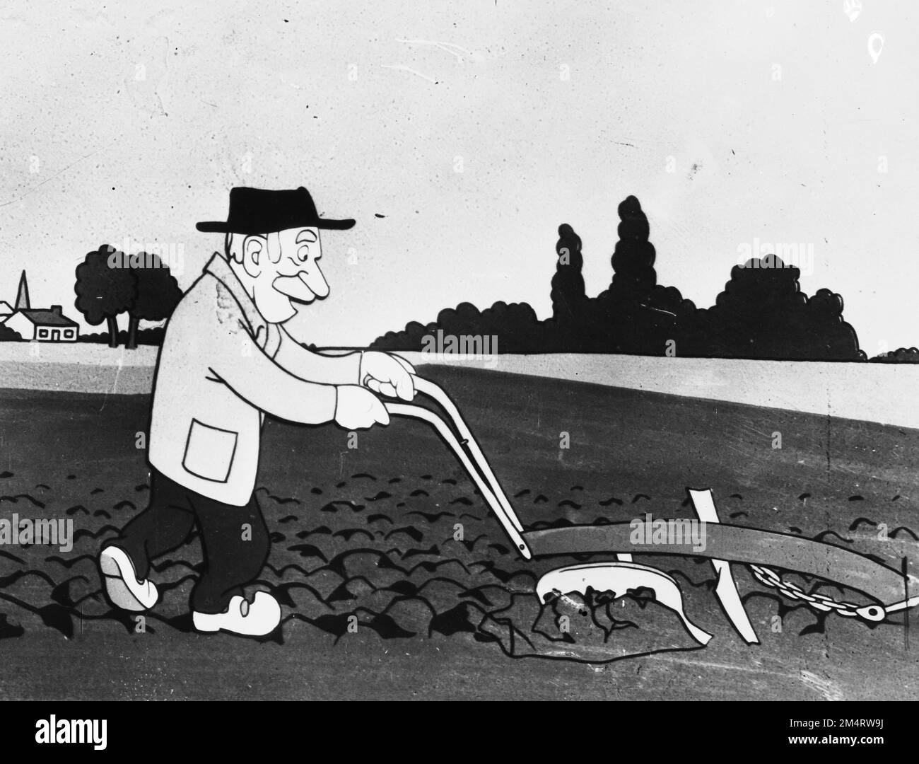 Stills from Cartoon film "A Story of Recovery". Photographs of Marshall ...