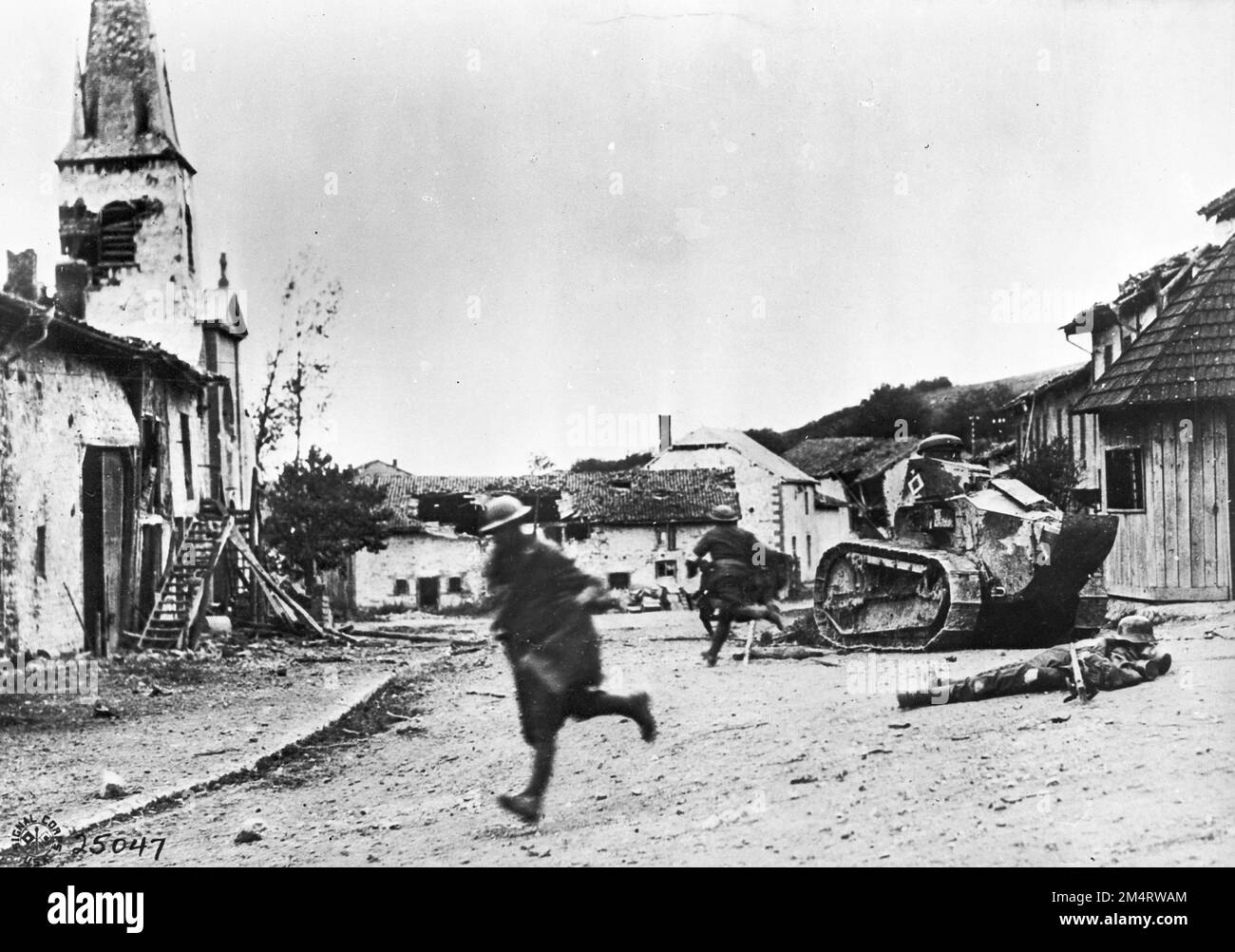 US Participation in World War I, French Battlefields. Photographs of ...