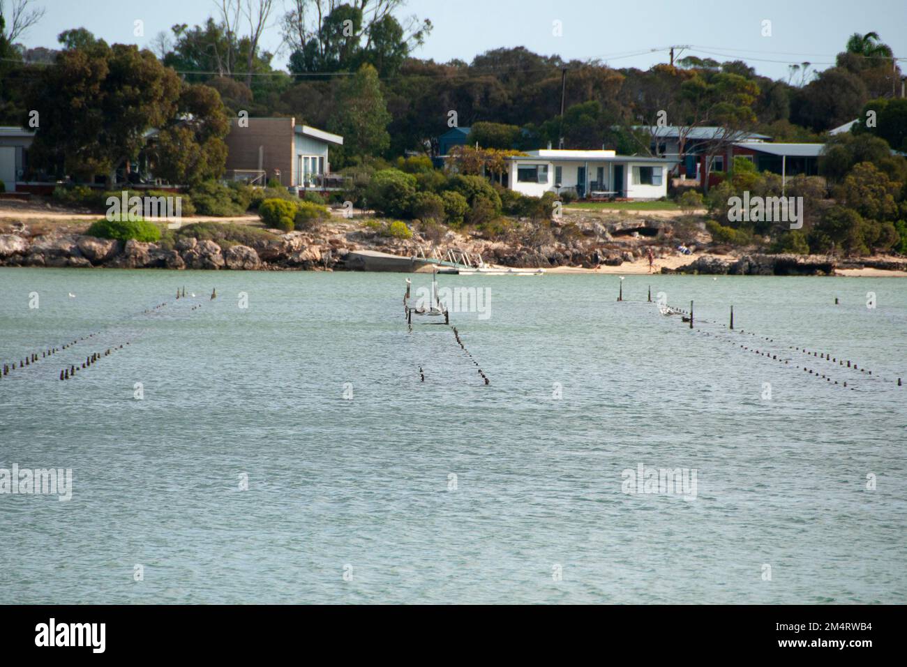 Oyster Traps - Coffin Bay - Australia Stock Photo - Alamy