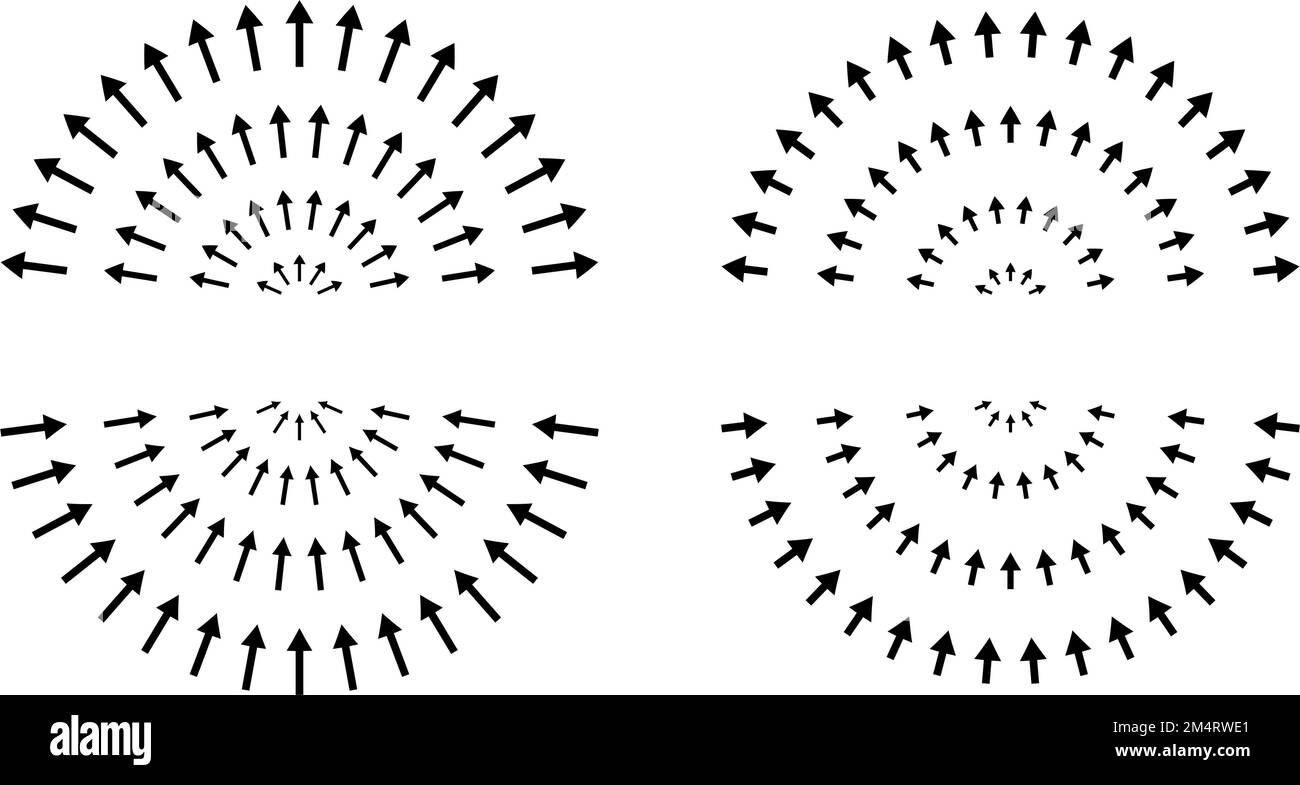 Illustration circle arrows pointing hi-res stock photography and images - Alamy