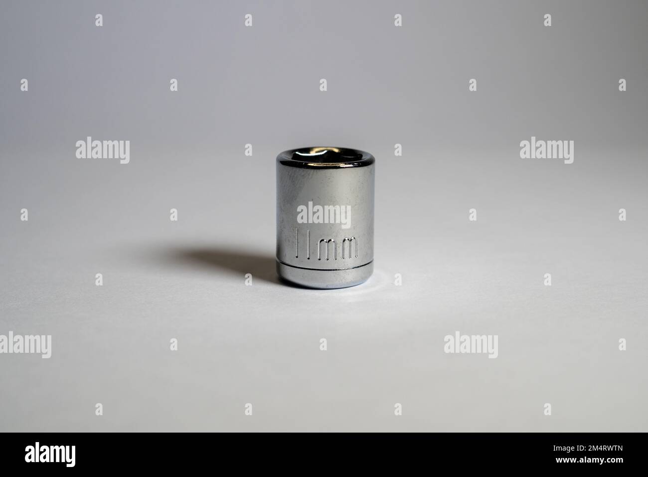 Wrench with size 11mm. 11mm wrench on white background and isolated ...