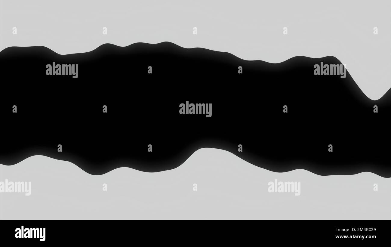 Abstract neon black and white wavy stream. Design. Rippling monochrome ...