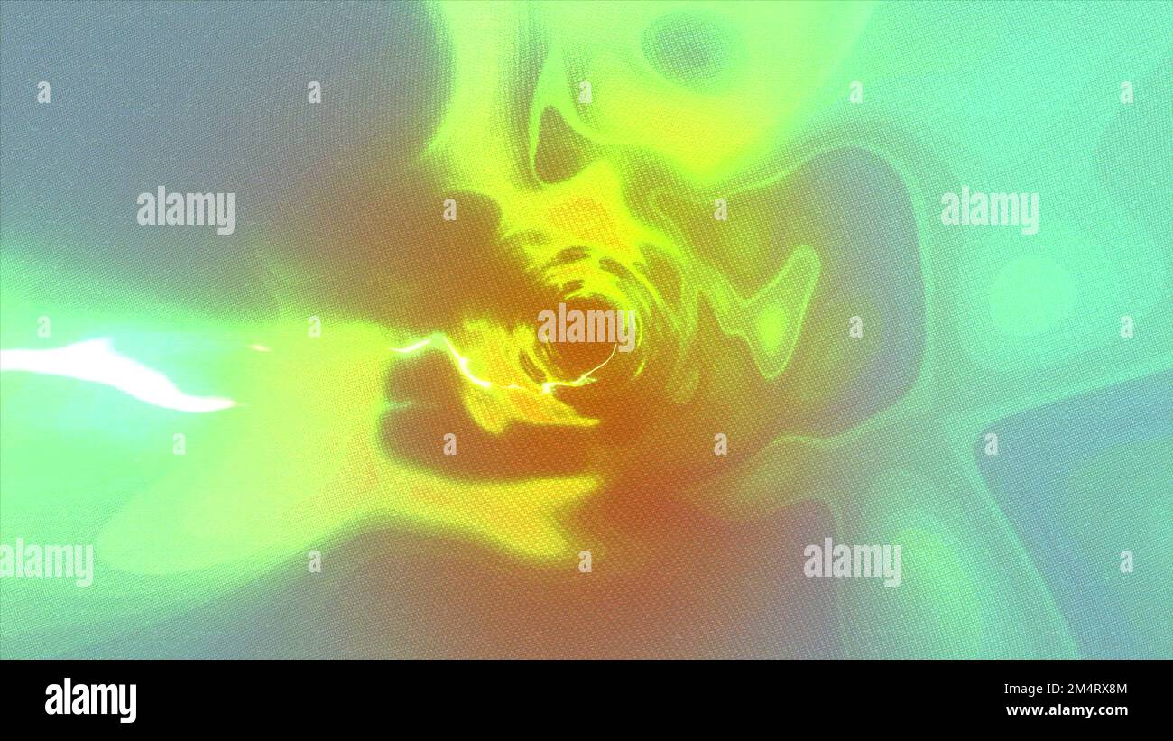 Surreal animation yellow abstract tunnel hi-res stock photography and ...