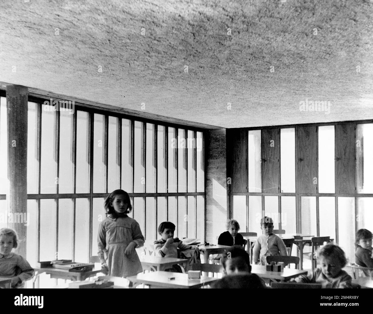 Corbusier Building. Photographs of Marshall Plan Programs, Exhibits ...