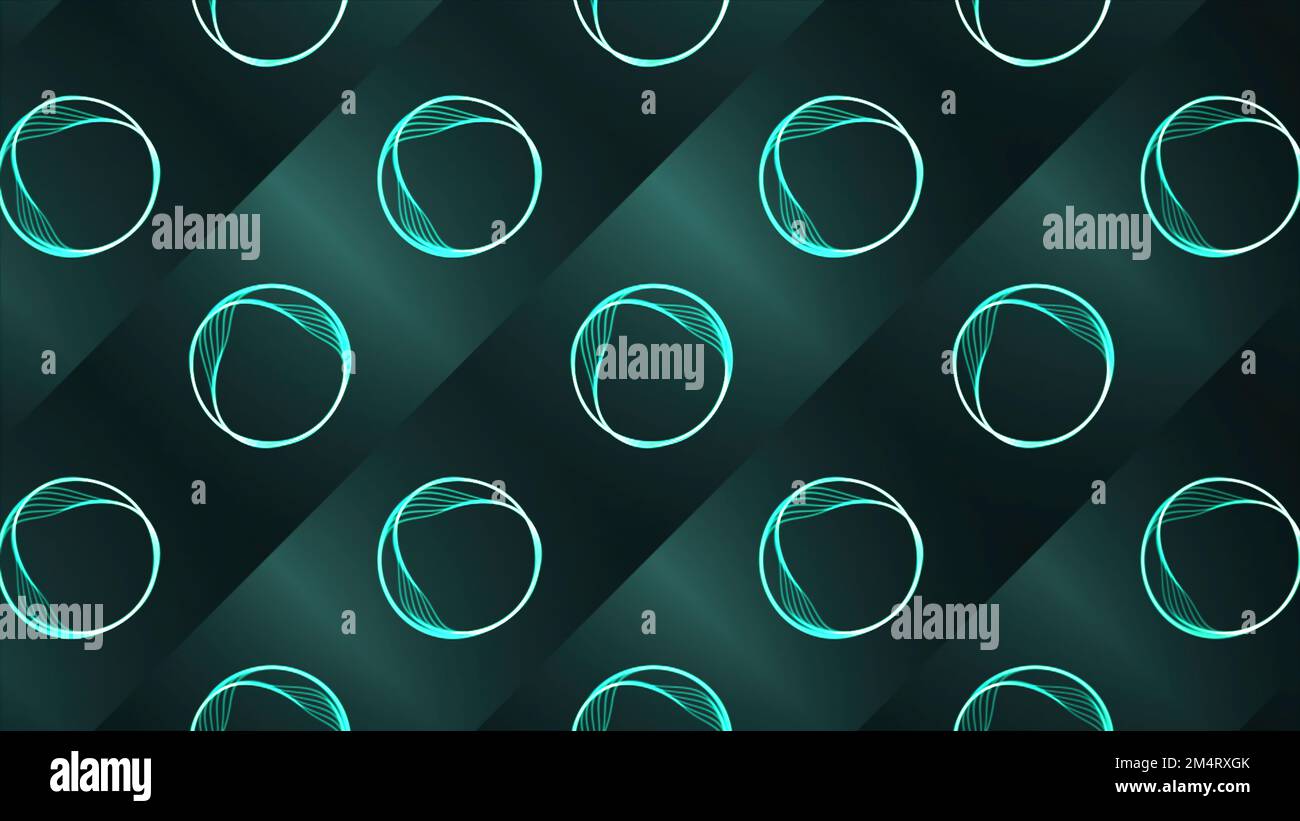 Hypnotic background with vibrating rings. Motion. Stylish animation ...