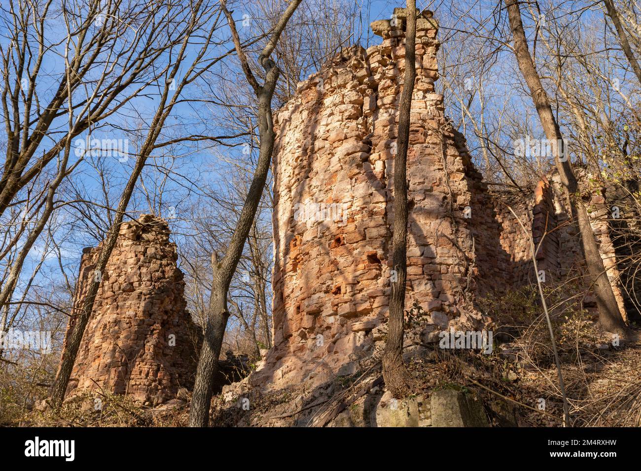 Abandoned ruins of old brick kilns at Pecumsaugan Creek and The ...
