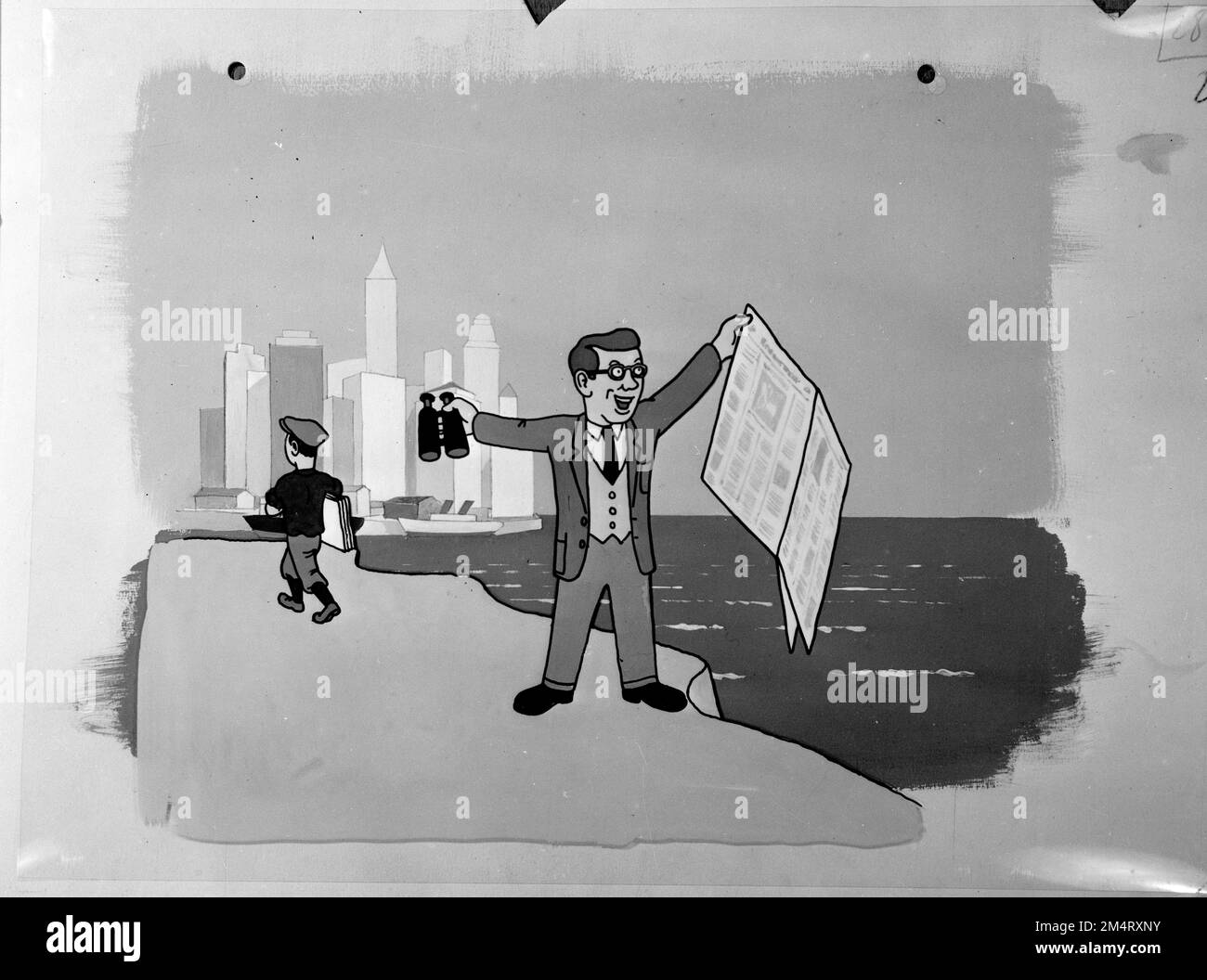 Stills from Cartoon film "A Story of Recovery". Photographs of Marshall ...