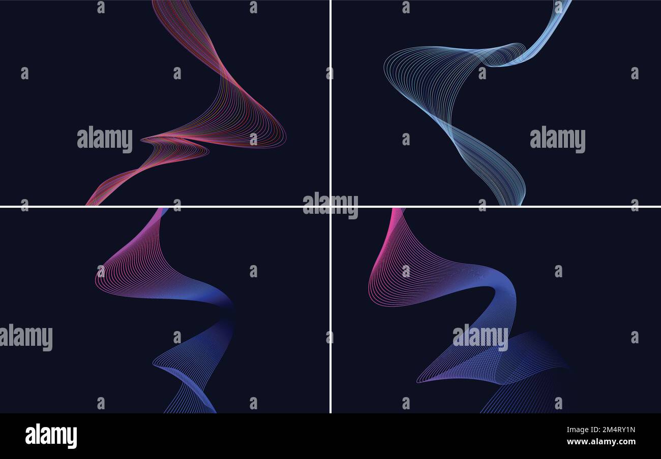 Use these abstract waving line backgrounds to enhance your designs ...