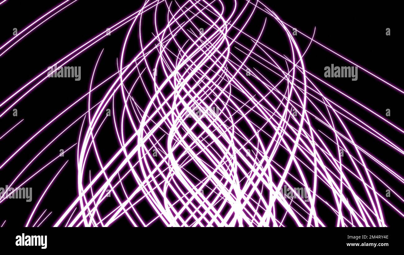 Energy threads twist in flow. Design. Living energy lines are ...
