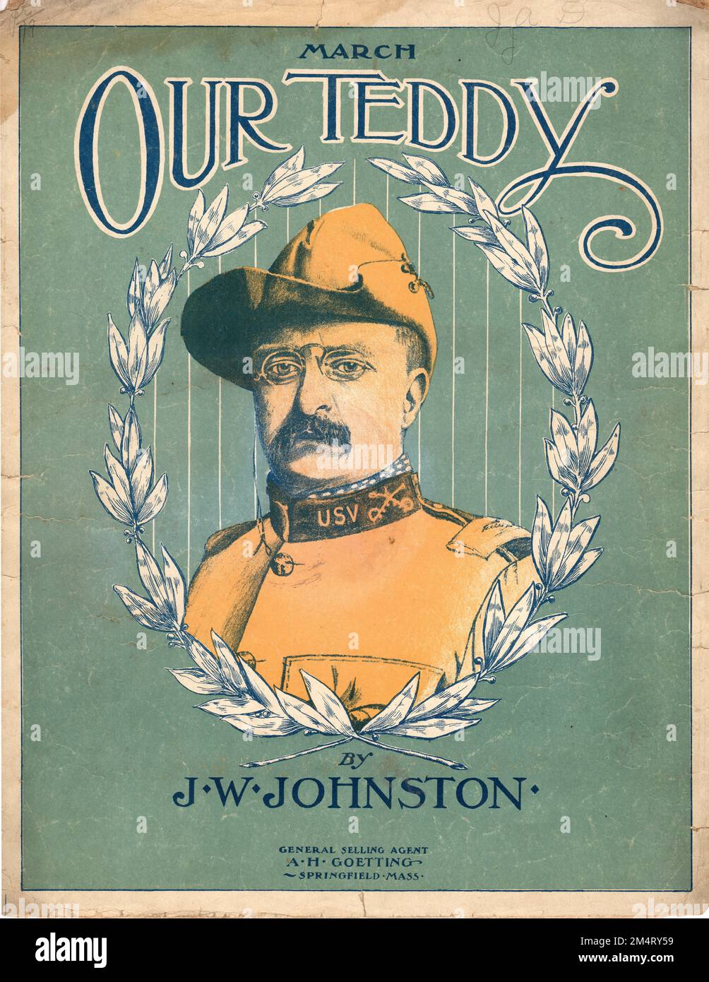 Our Teddy March, 1904 Theodore Roosevelt sheet music Stock Photo - Alamy