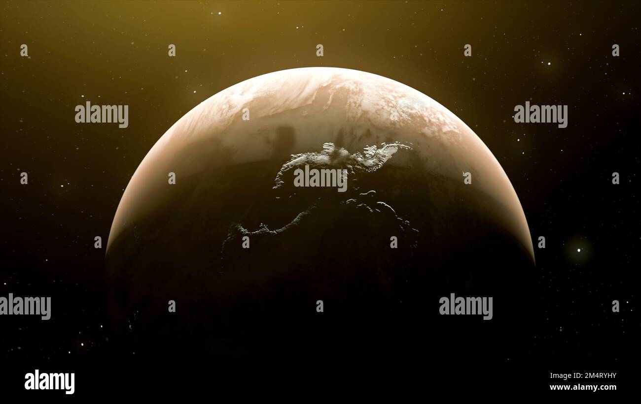 Rotation of planet Earth in days. Motion. Planet Earth alternates day ...
