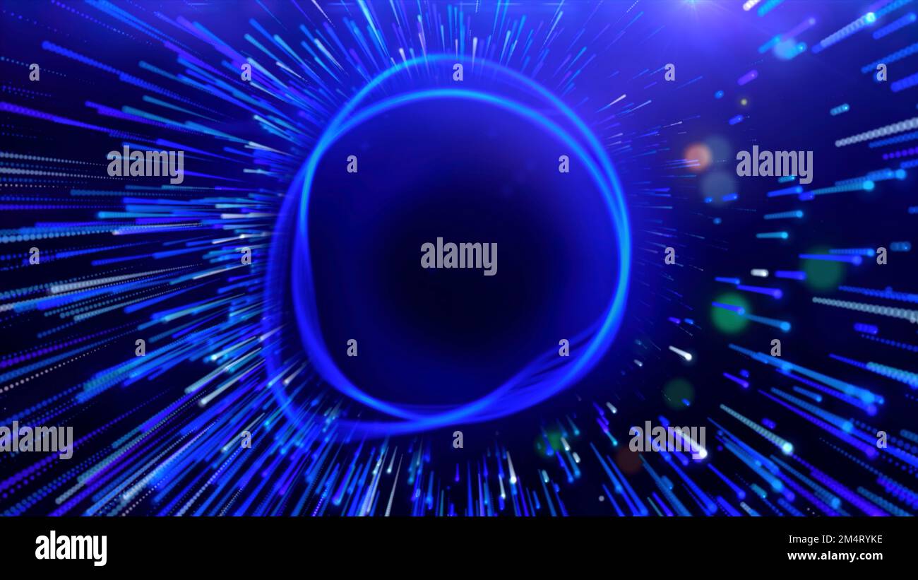 Vibrating circle with stream of lines. Motion. Musical or energetic ...