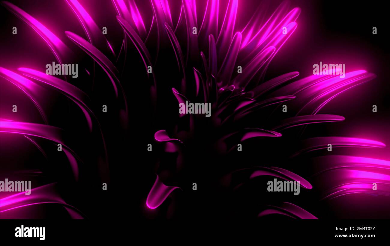 Green and purple background. Design.Bright rays of light in the ...