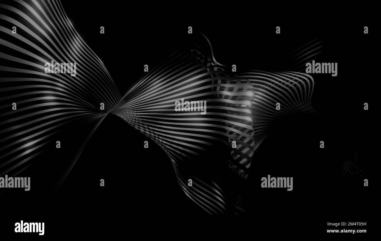 Wave black fabric background with ripples and folds. Design. Animated ...