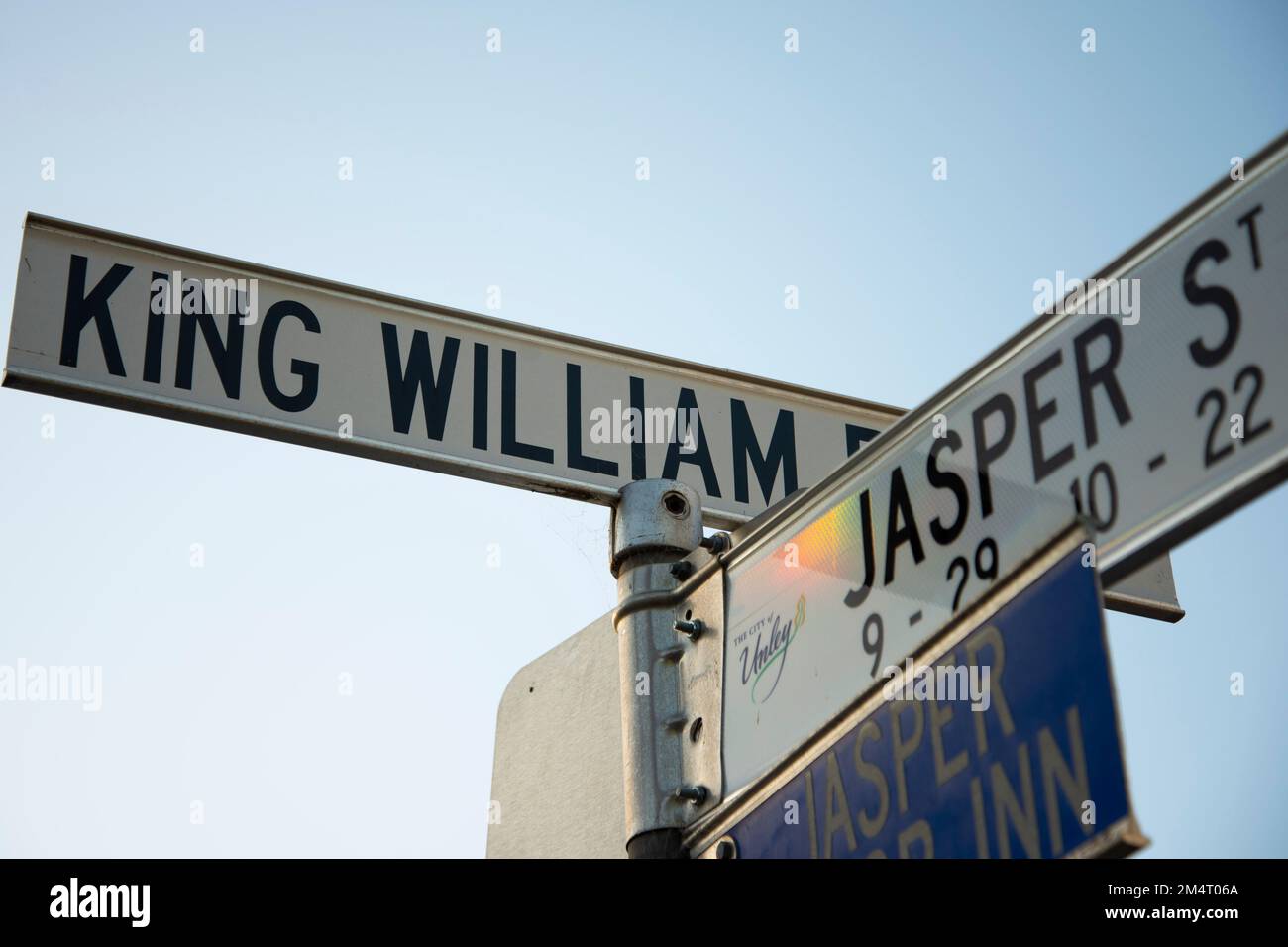 King William Street Sign - Adelaide - Australia Stock Photo - Alamy