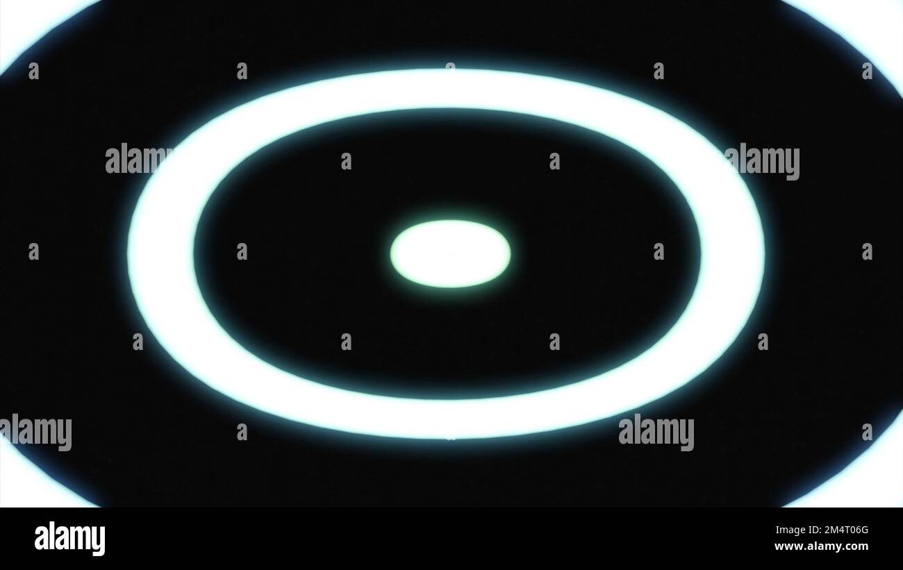 Background with moving liquid pattern of ovals. Design. Neon ovals flow ...
