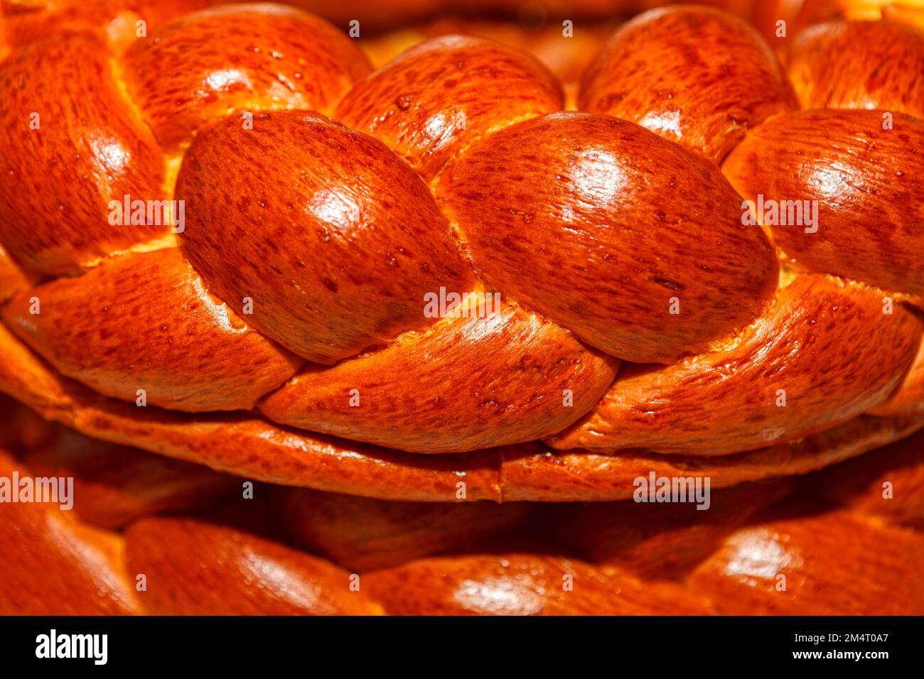 Homemade bread . Braided traditional bread . Flour product Stock Photo ...