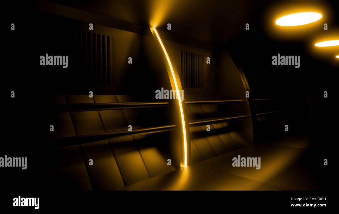 Yellow basement. Design.Bright background in animation with yellow ...
