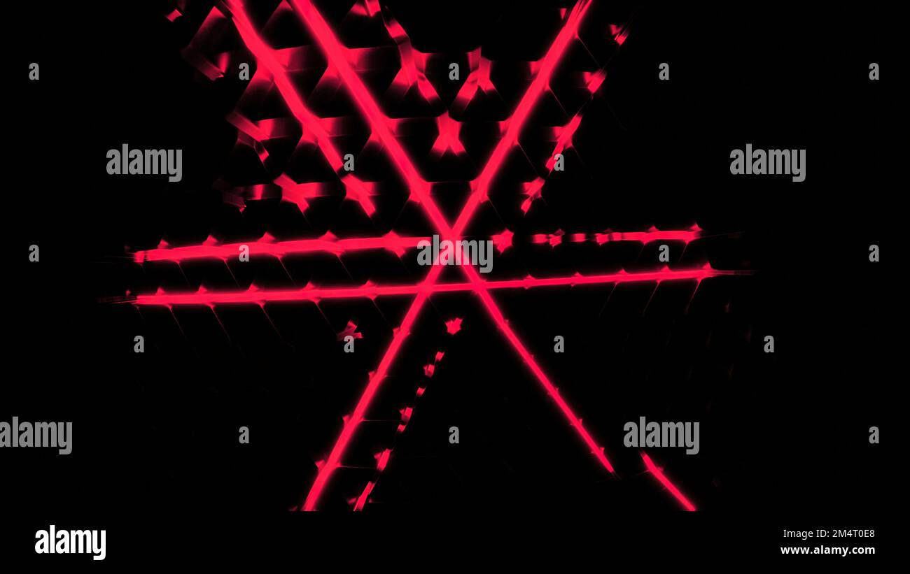 Pattern pulsates with 3d volume. Design. Lines in pattern move in ...