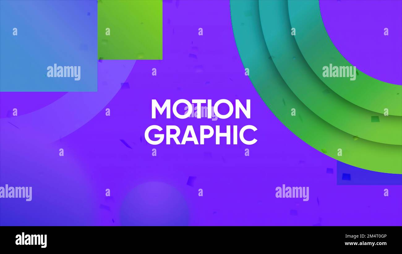Colorful shapes on background for insertion. Motion. Stylish animation ...