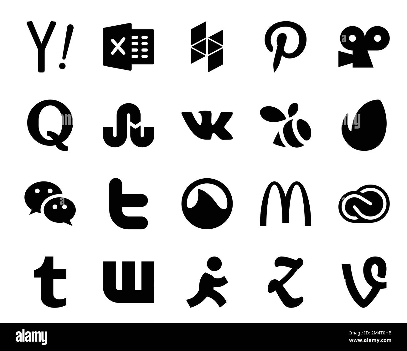 Twitter wechat Black and White Stock Photos & Images - Alamy