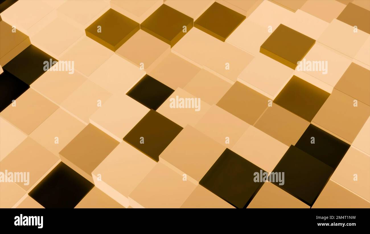 Brown squares. Design.Dark squares of different colors that rise in ...