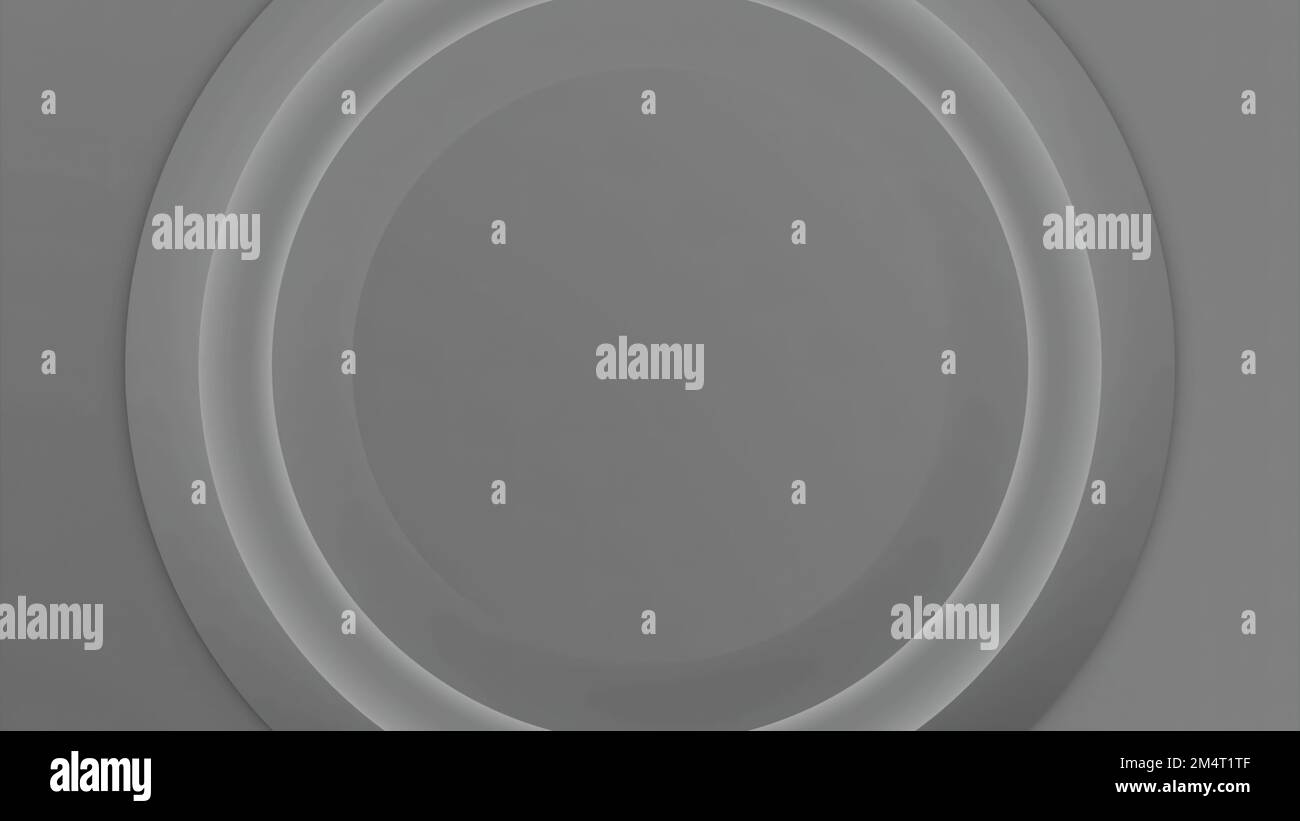 Concentric rings moving on the screen. Design. Radio waves, radar or ...